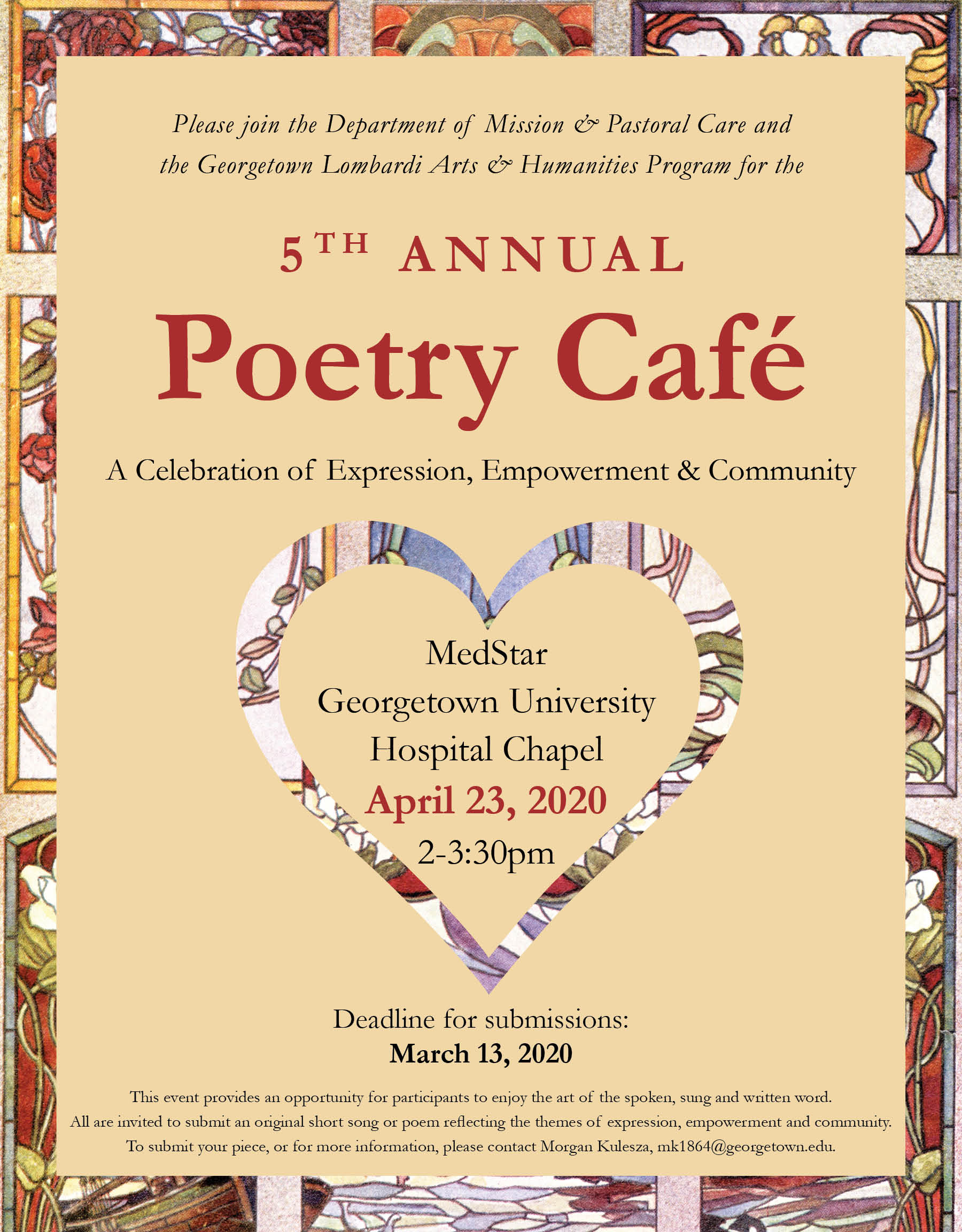 Poetry Café | Georgetown Lombardi Comprehensive Cancer Center ...